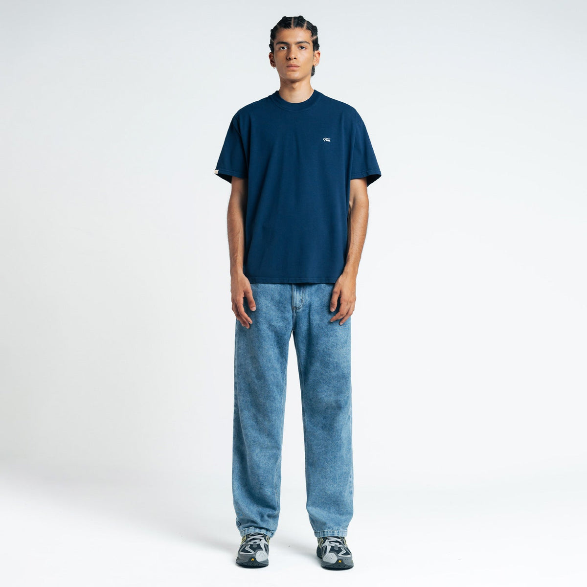 Script Logo Tee - Dark Blue